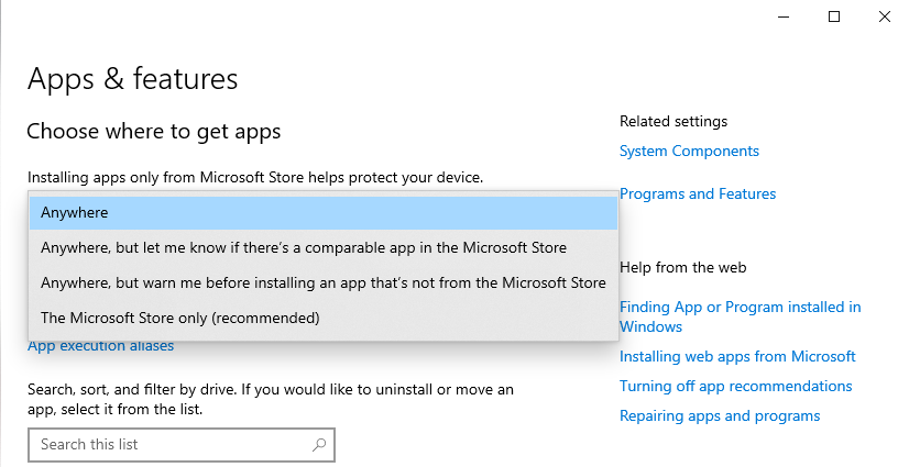 When installing Roland DG Connect Hub, Microsoft store opens and Hub ...