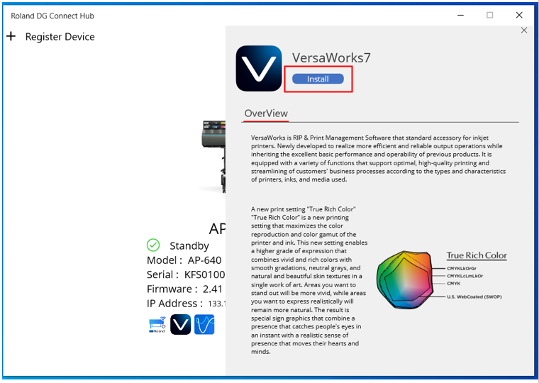 Roland DG Connect Setup Guide -- For Windows + network cable ...