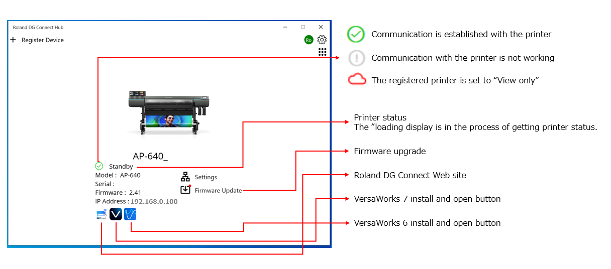 Roland DG Connect Hub Version 3.0 or later – Roland DG Care